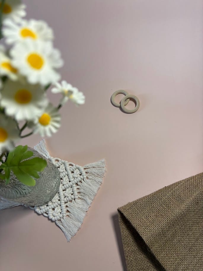 Macrame Coaster – Unique Handmade Table Decor - Macrya