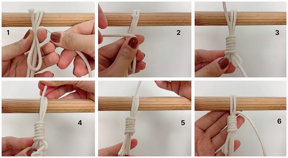 🧶 5 Basic Macrame Knots for Beginners (A Step-by-Step Guide) - Macrya